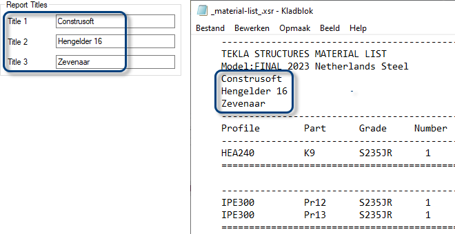 Multi Report Generator (m122) | Tekla User Assistance